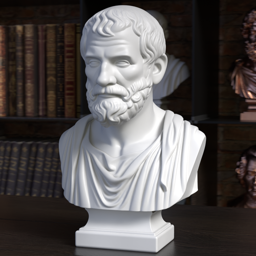 👤 Aristotle Bust Sculpture 3D print model STL File, Printable Bust・ 3D ...