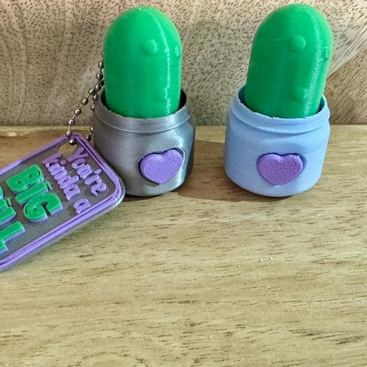 👌 Clickle Pickle Clicker Fidget and Keychain・ 3D File for 3D printing・Cults