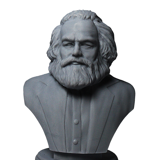 👤 Karl Marx 3d Model Bust・ STL File for 3D printing・Cults