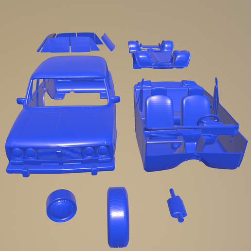 STL file VAZ LADA 2106 1976 PRINTABLE CAR IN SEPARATE PARTS 🚗 ・3D print ...