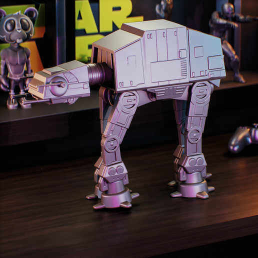 ⭐ Star Wars Imperial armored walker AT AT - Print by pieces・ STL File ...