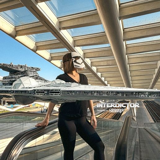 🚢 Imperial Cruiser - The INTERDICTOR・ STL File for 3D printing・Cults
