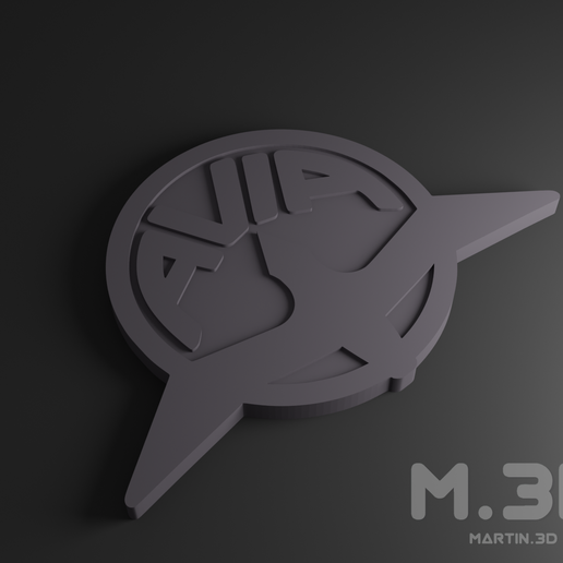 👴 Avia logo (old version)・ STL File for 3D printing・Cults