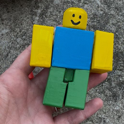 🦸 Roblox Noob Articulated Figure - One Piece STL 3D Print・3D Print with ...
