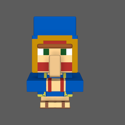 🦸 Minecraft Wandering Trader Minifigure・ STL File for 3D printing・Cults