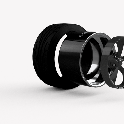 🛞 NITROUS FOOSE WHEEL SET FOR 1/24 MODEL KIT.・ STL File for 3D printing ...