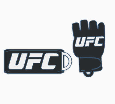 🗝️ UFC PACK X2 KEYCHAIN KEYCHAIN KEYRINGS (filament change ready)・ STL ...