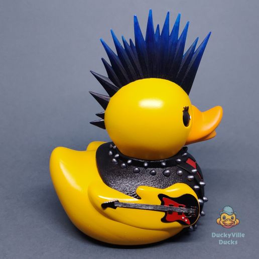 🪨 Spike Webb - the Punk Rock Duck・ STL File for 3D printing・Cults