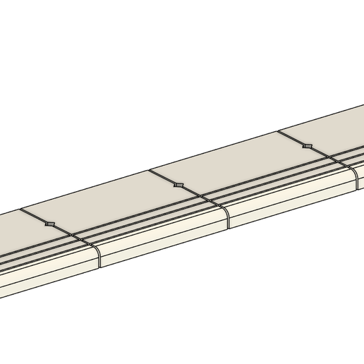 🛤️ Model Railway Platform Edging Coping Stones V2・ STL File for 3D ...