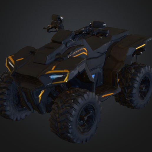 🎨 Futuristic Quad・ STL File for 3D printing・Cults