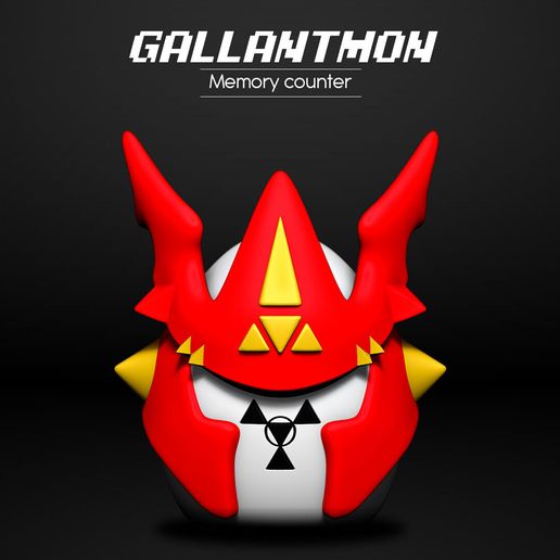 🐉 Gallantmon Digiegg Memory Counter Digimon TCG・ STL File for 3D ...