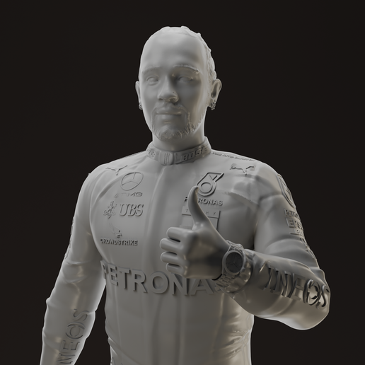 🚗 Lewis Hamilton・ STL File for 3D printing・Cults
