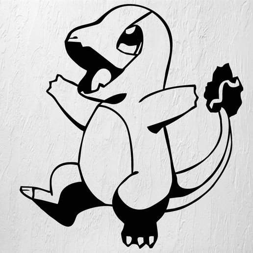 charmander stencil pumpkin