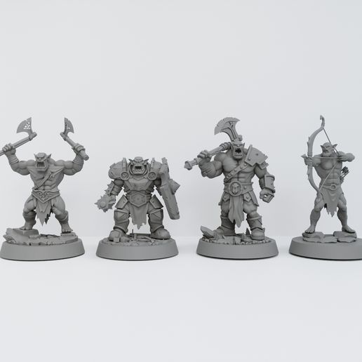 🎲 Orc Dungeon Warband - 20 Miniaturas de Orc & Objectivos | 32mm DnD ...