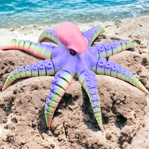 🐙 Octopus 360 Spinning tentacles・ 3D File for 3D printing・Cults