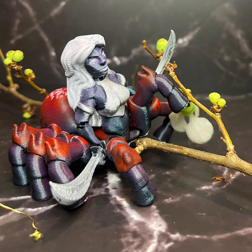 STL file Articulated drider 🕷️ ・3D printing template to download・Cults