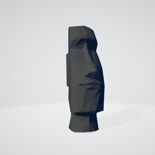 Archivo STL gratis Cabeza de moai (Low Poly) 🗿 ・Modelo de impresión 3D ...