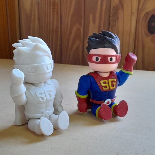 🧑‍🏭 SUPER GUY - STUMBLE GUYS – FLEXI - ARTICULATED PRINT-IN-PLACE ...