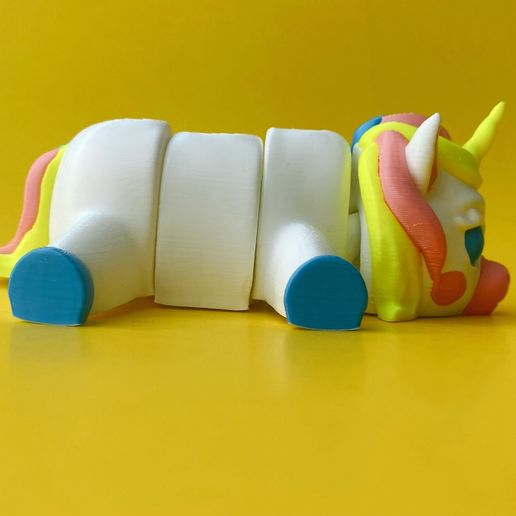 🦄 Articulated Unicorn, Cute Flexi Multicolor Mini Print In Place・Free ...