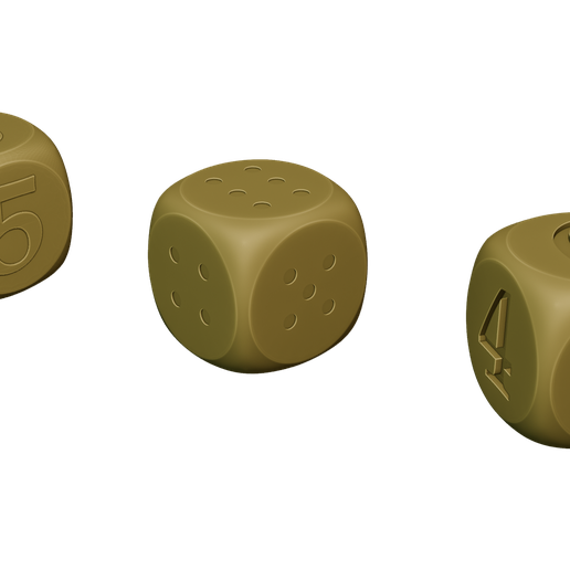 🎲 Dice・Free STL File for 3D printing and CNC machining - Laser cutting ...