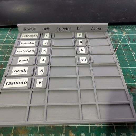 🎲 Initiative tracker for TTRPGs・Free STL File for 3D printing・Cults