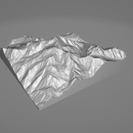 ⛰️ Mont Blanc Mountain Range - Mountain Landscape - Mountainscape・ STL ...