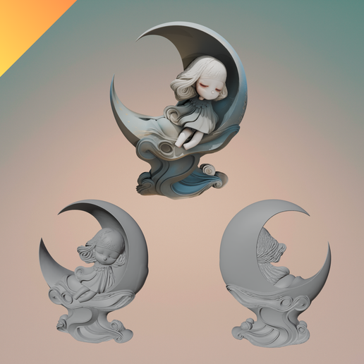 fantasy crescent moon