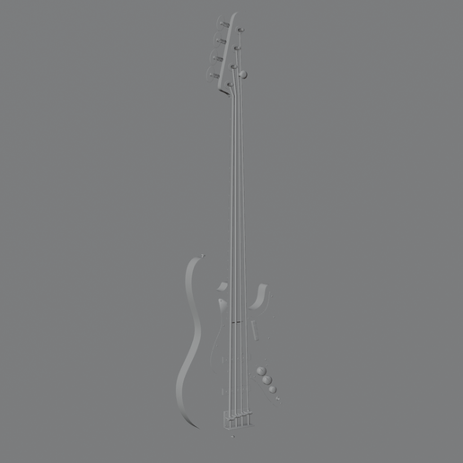 3D file Jazz bass guitar Low-poly 3D Model 🎸 ・3D printer model to ...