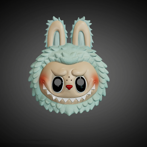 🎃 Labubu Mask Cosplay 3D・ 3D File for 3D printing・Cults