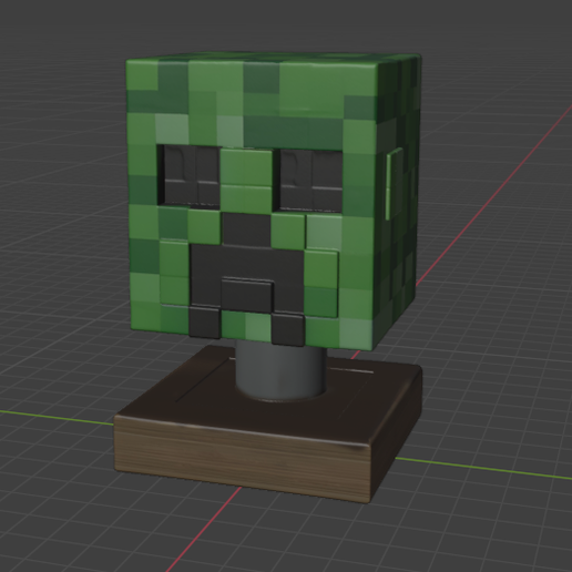 🗿 Sculpture Style Creeper Head - Minecraft - STL Model for 3D Printing ...