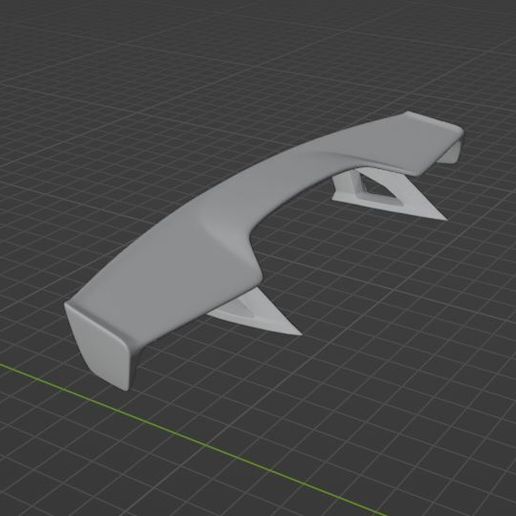 STL file Bespoke Angled Rear Wing 🪶 ・Model to download and 3D print・Cults