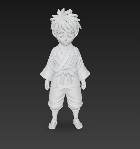 🗡️ Mystic Samurai Apprentice – Traditional Outfit Anime Character 3D ...