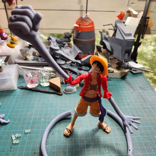 🦸 Luffy Sh Figuarts extra arms and legs・ STL File for 3D printing・Cults