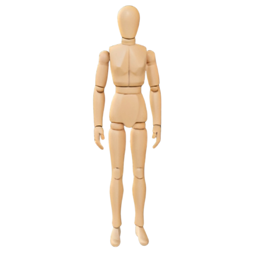 🪵 Classic Wooden Pose Mannequin・ STL File for 3D printing・Cults