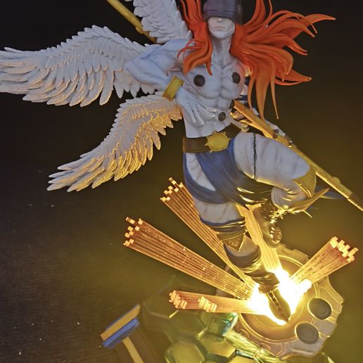 🐉 Angemon - digimon・3D Print with the Halot one 3D printer・Cults