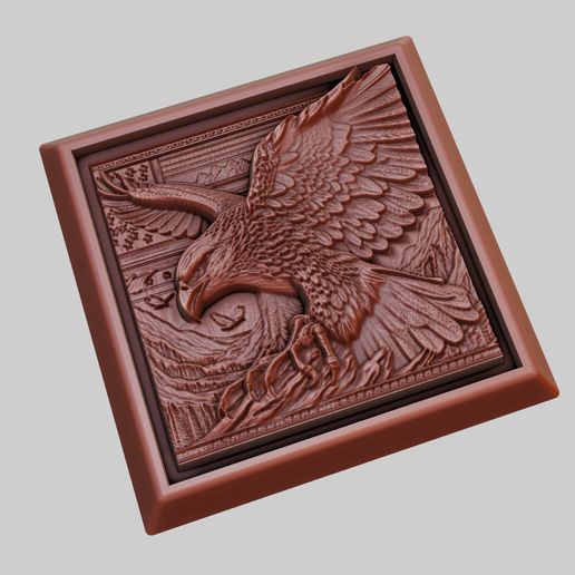 3D file Hawk Animal 3D Model for CNC Router Laser & 3D Printer 🦅 ・3D ...