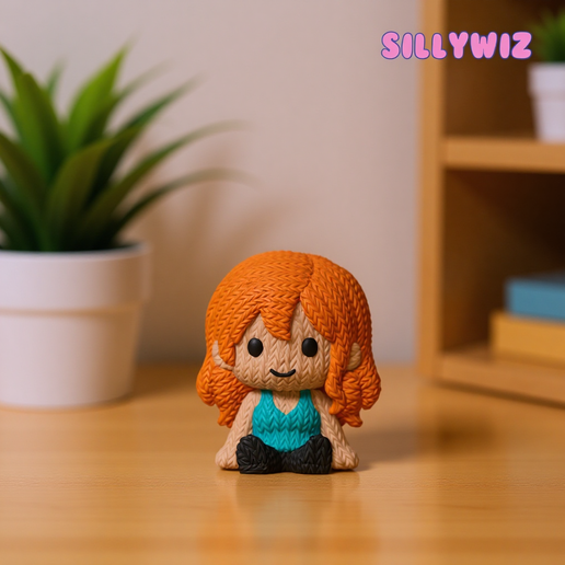👾 Nami - One Piece - Knitted - Crochet・ STL File for 3D printing・Cults