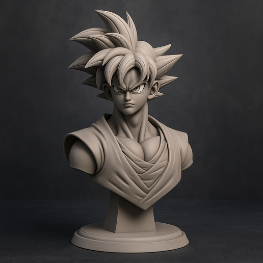 👤 Son Goku Bust – Dragon Ball Z Fan Art Collectible・ STL File for 3D ...