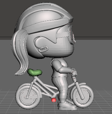 ♀️ FEMALE CYCLIST POSE・ STL File for 3D printing・Cults