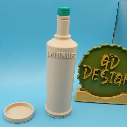 🍾 Smirnoff Vodka glass bottle stash Box Weed, Jewelry And Coins・ STL ...