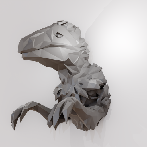 velociraptor head wall mount