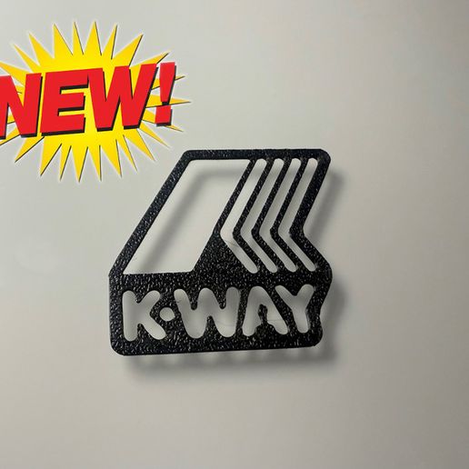🎭 LOGO K-WAY・ STL File for 3D printing・Cults