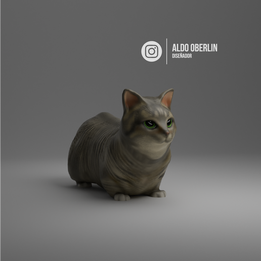 STL file Cat Meme - Ooii Cat- Uuii Cat 🐱 ・3D print design to download・Cults
