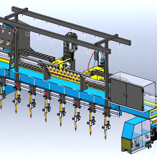 🧞‍♂️ 3D CAD Model CNC Plasma Cutting Machine | Automatic CNC Profile ...
