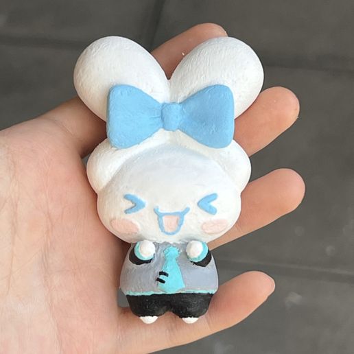 🗝️ Cinnamoroll Miku Keychain Figure・ STL File for 3D printing・Cults