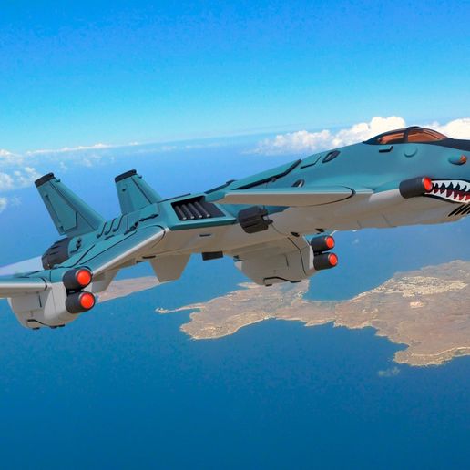 🛩️ American Mecha Spaceplane Stuka・ 3D File for ・Cults