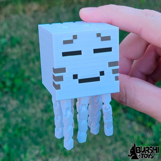 🕷️ HAPPY GHAST MINECRAFT FLEXI ARTICULATED TOY (3mf Included ...