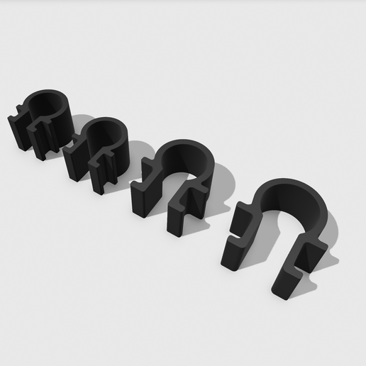 3MF file Cable clips for aluminum profiles (Omega clamps) 🔌 ・3D ...