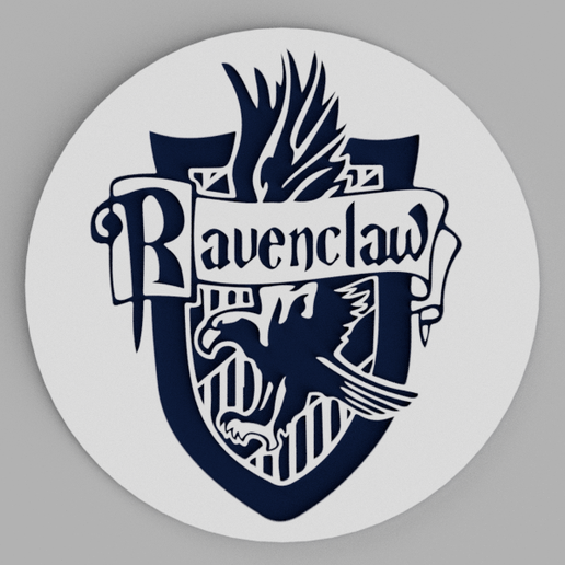 Free STL file Harry potter ravenclaw logo Coasters 🍽️ ・3D printer ...