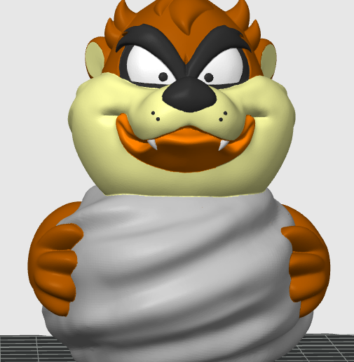 🦆 Rubber Duck Tasmanian Devil Taz・ STL File for 3D printing・Cults